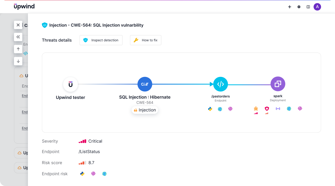 Runtime API Security - Upwind | Cloud Security Happens at Runtime