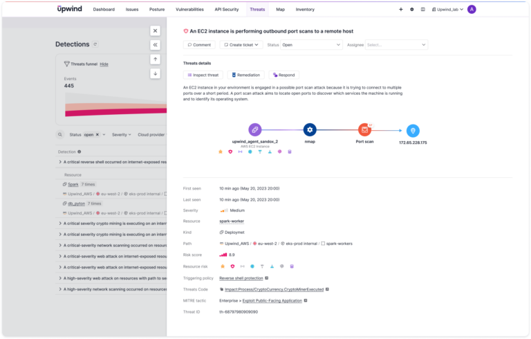 Detect Suspicious Port Scanning Activities - Upwind