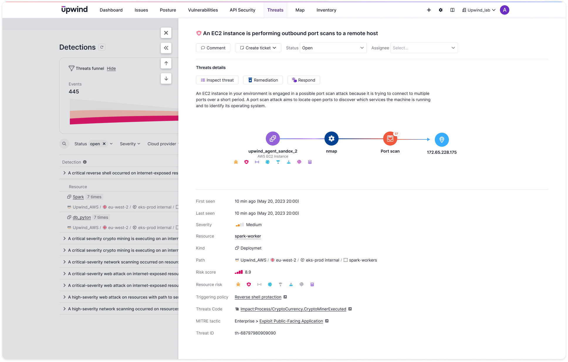 Detect Suspicious Port Scanning Activities - Upwind